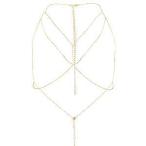 Aeris muse I Gold Veiled Body Chain